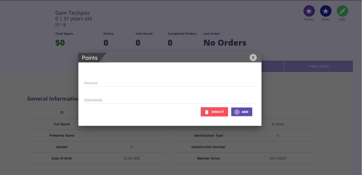 How to Manually Add/Deduct Member Points?