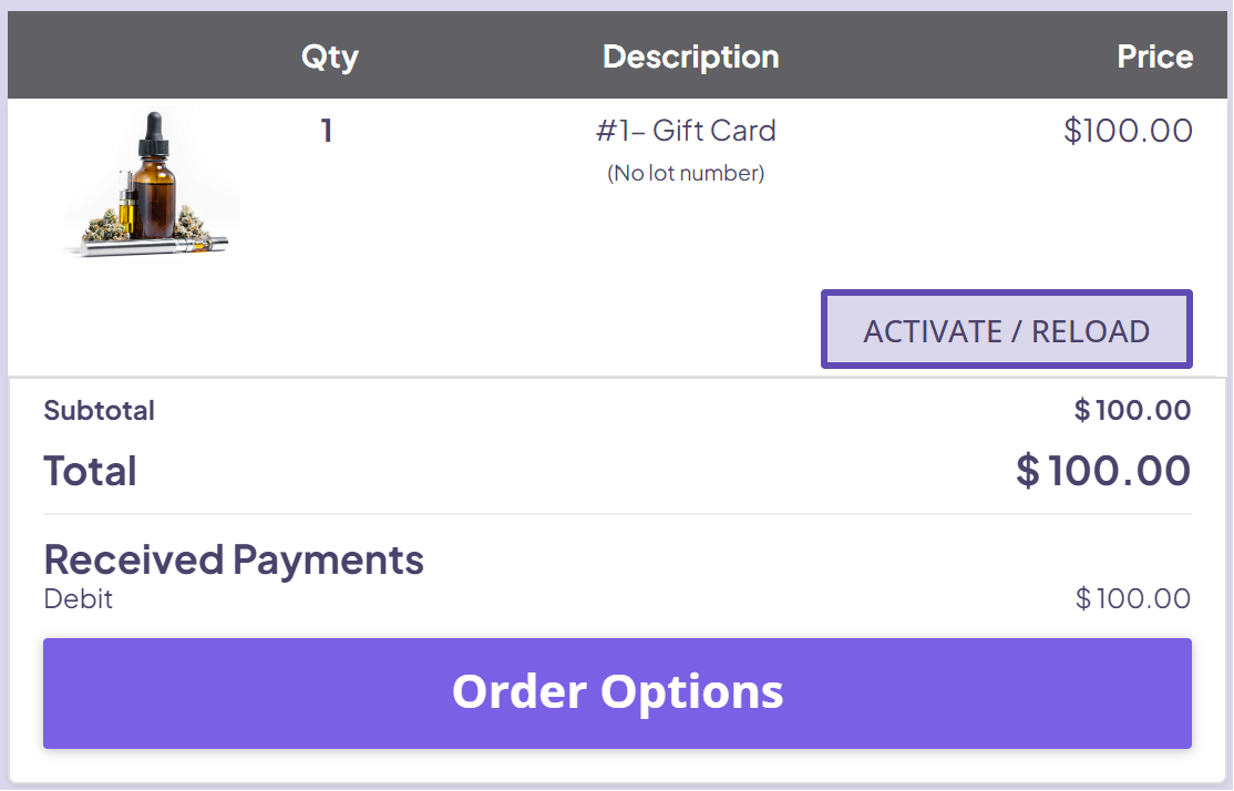 Generic Gift Card Feature